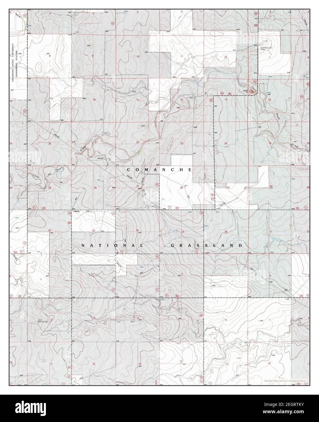 Springfield SW, Colorado, map 1996, 1:24000, United States of America ...