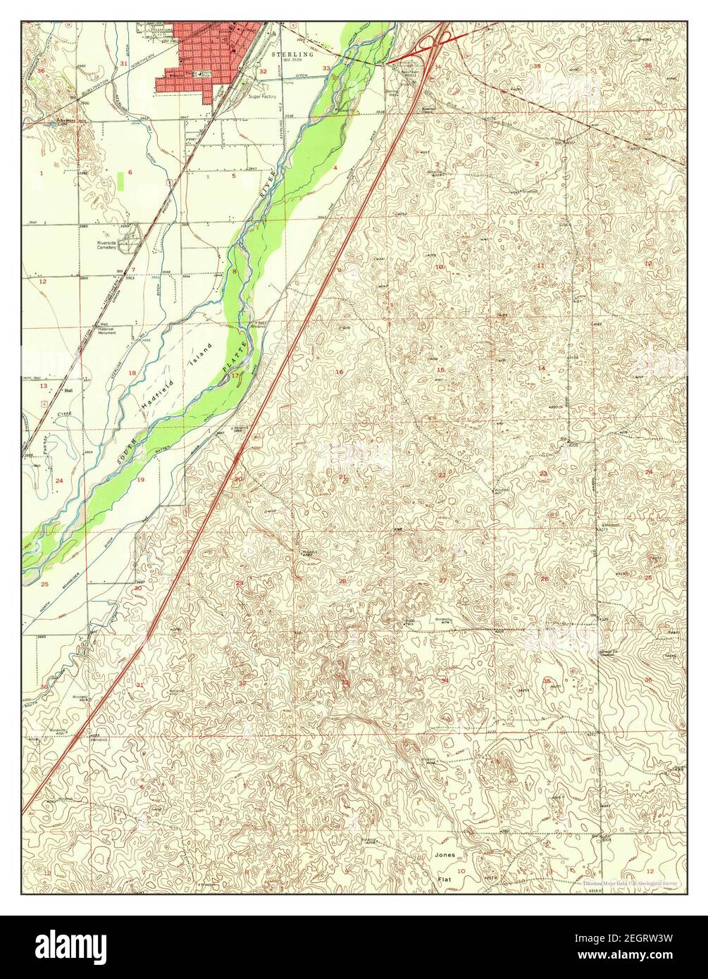 Sterling South, Colorado, map 1951, 1:24000, United States of America ...