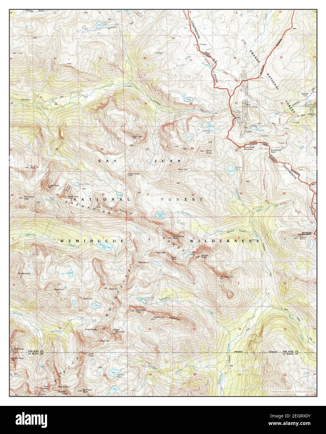 Storm King Peak, Colorado, map 2001, 1:24000, United States of America ...