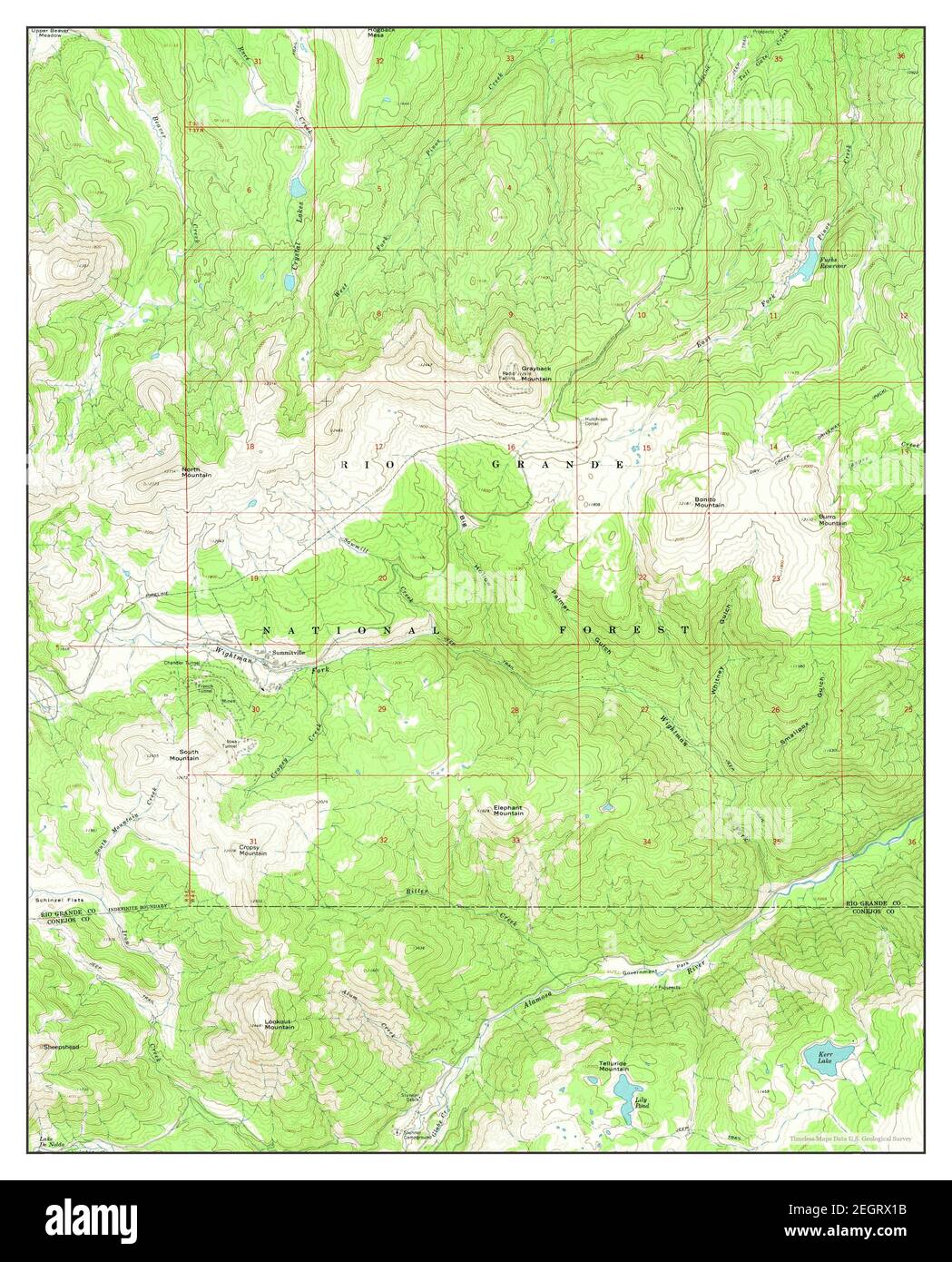 Summitville, Colorado, map 1967, 1:24000, United States of America by ...
