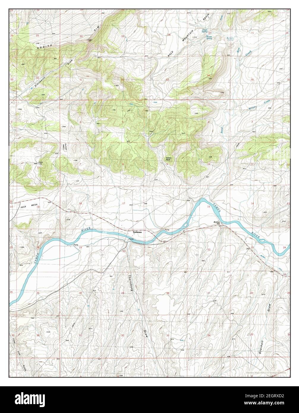 Sunbeam, Colorado, map 1986, 1:24000, United States of America by ...