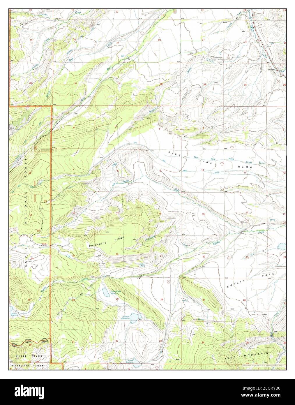 Trapper, Colorado, map 2000, 1:24000, United States of America by ...
