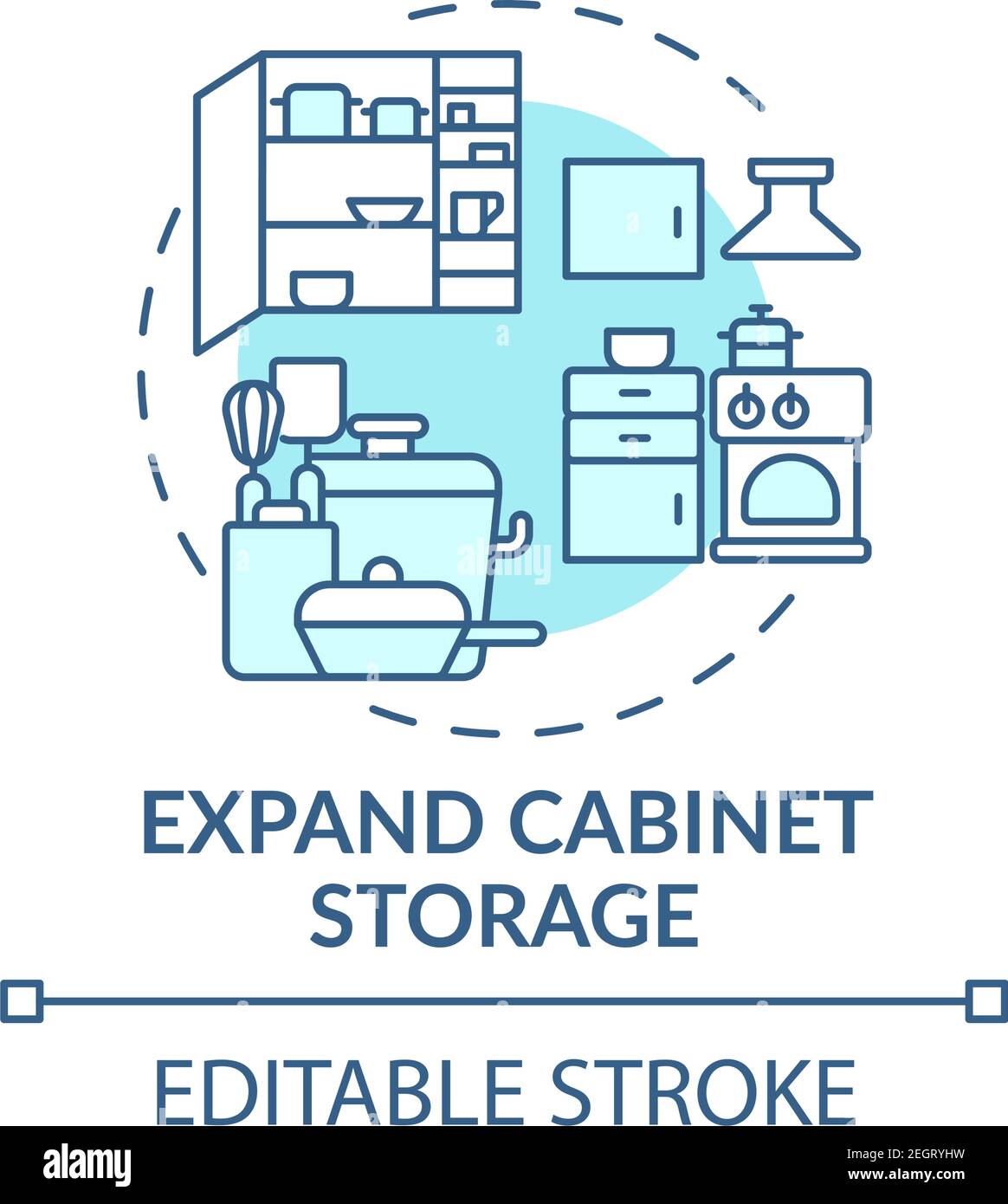 Expand cabinet storage concept icon Stock Vector Image & Art - Alamy