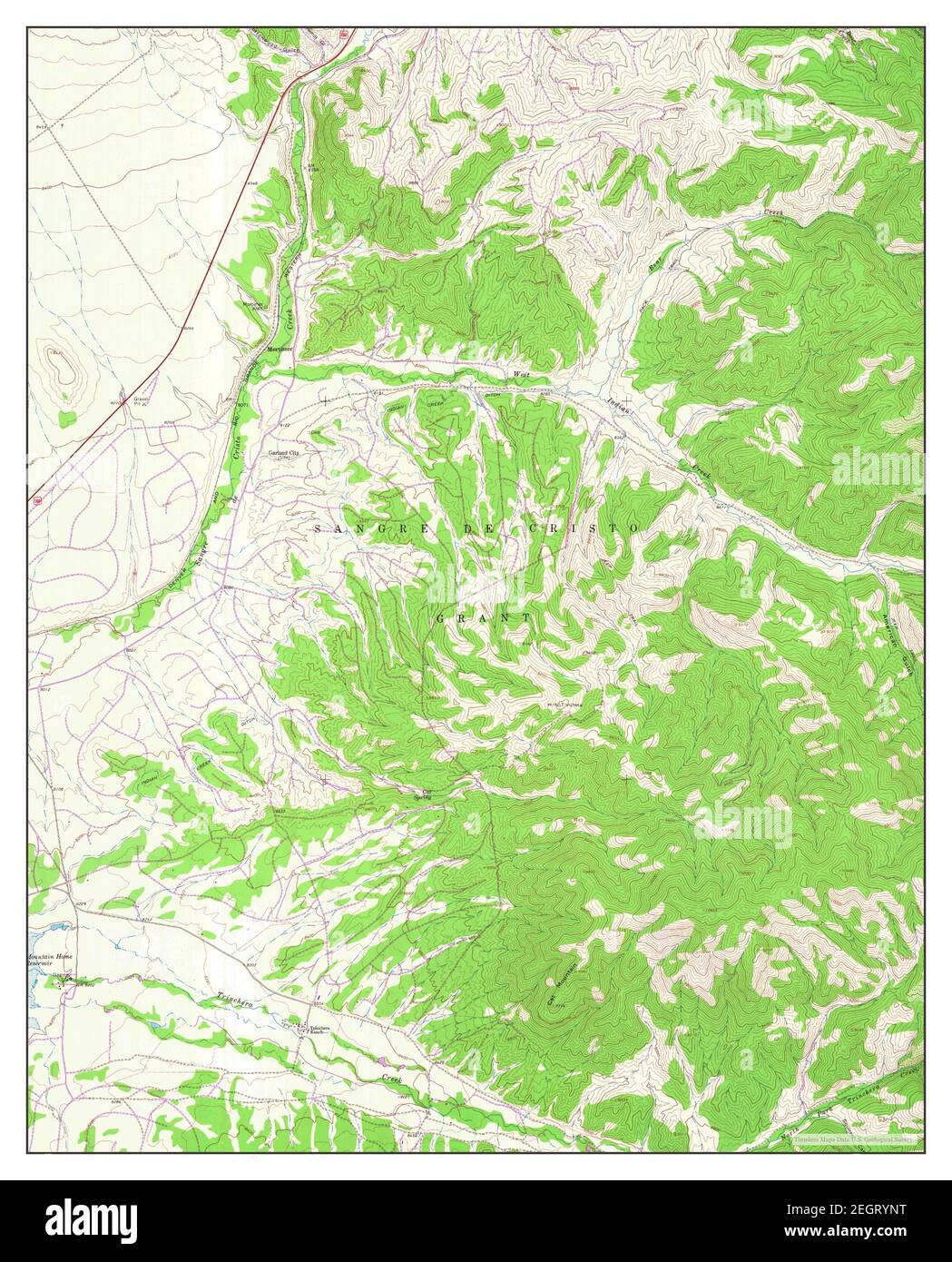 Trinchera Ranch, Colorado, map 1967, 1:24000, United States of America ...