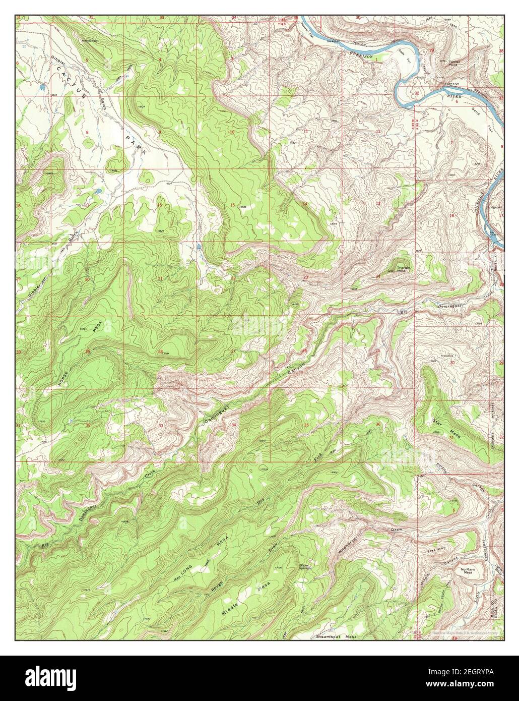 Triangle Mesa, Colorado, map 1969, 1:24000, United States of America by ...