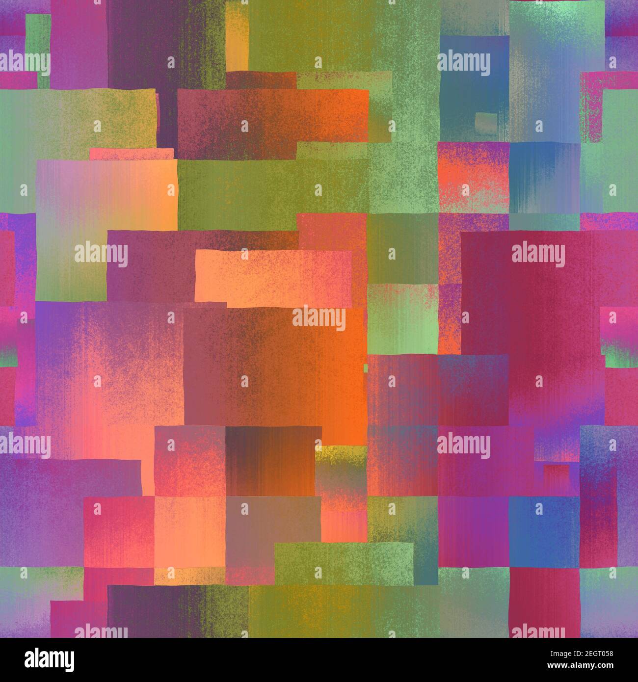 Seamless rectangle geo tile mosaic pattern swatch Stock Photo - Alamy