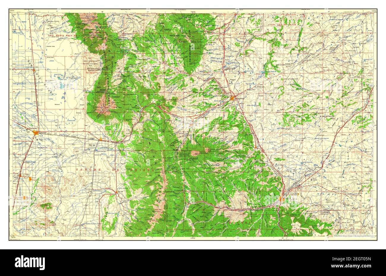 Trinidad, Colorado, map 1954, 1:250000, United States of America by ...
