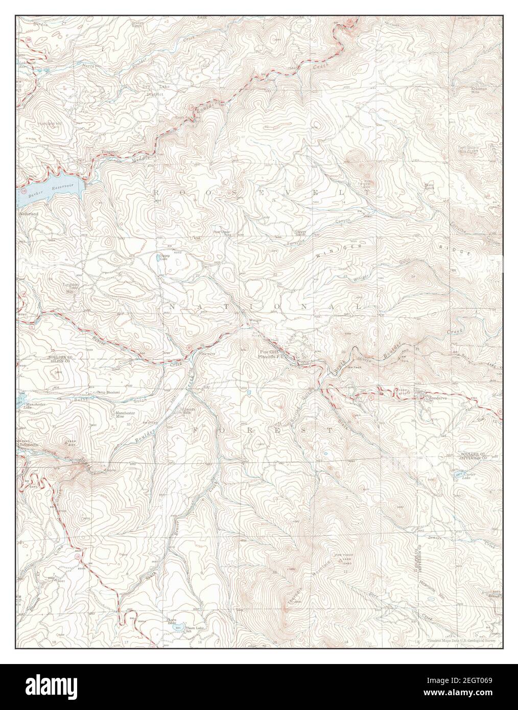 Tungsten, Colorado, map 1942, 1:24000, United States of America by ...