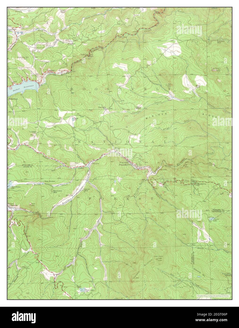 Tungsten, Colorado, map 1942, 1:24000, United States of America by ...