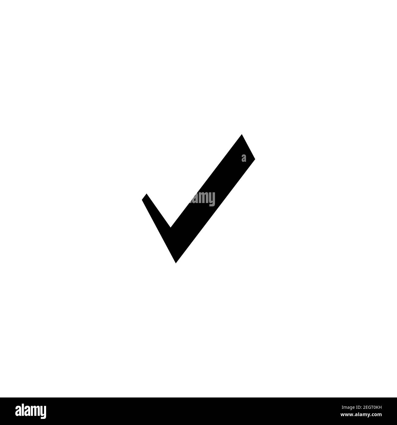 Valid Seal icon. Black tick. Flat OK sticker icon. Isolated on white ...