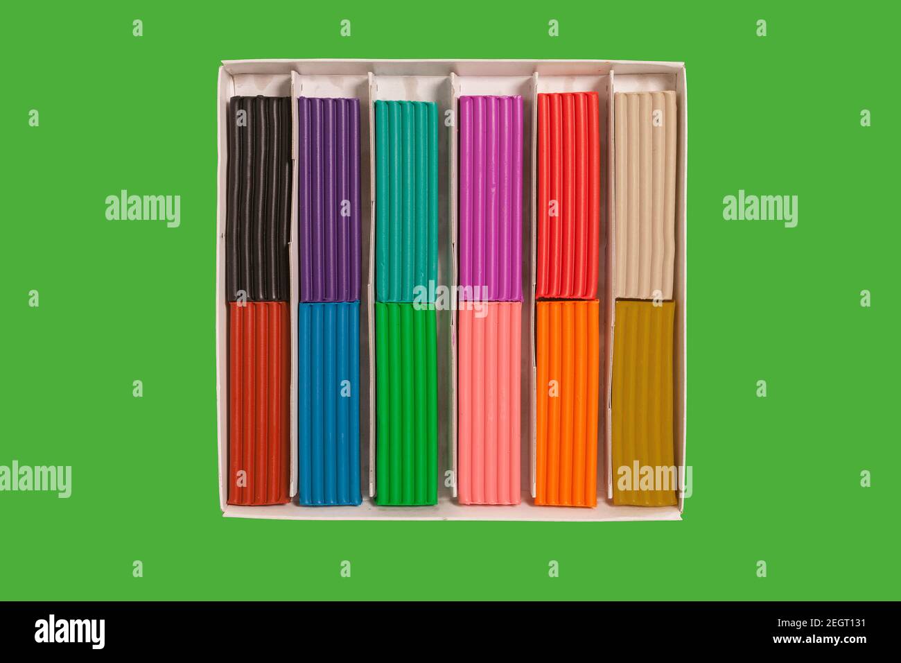 set of colorful plasticine sticks in a packing Stock Photo - Alamy