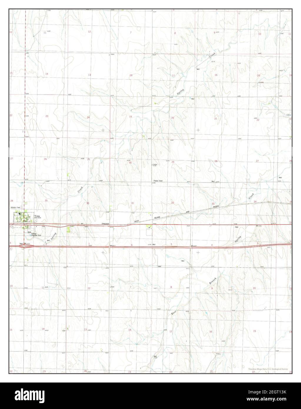 Vona, Colorado, map 1979, 1:24000, United States of America by Timeless ...
