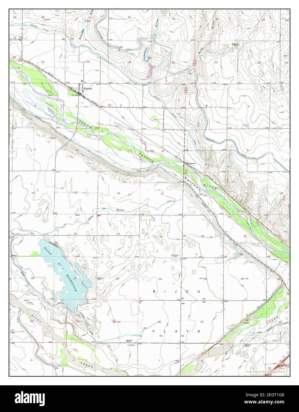 Weldona, Colorado, map 1971, 1:24000, United States of America by ...