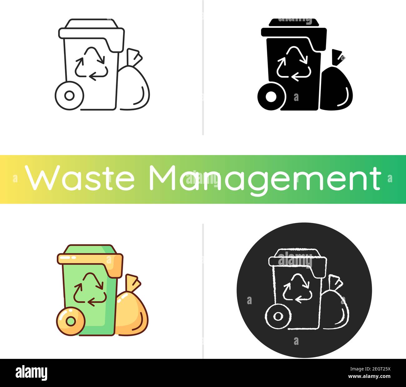 Residential waste collection icon Stock Vector Image & Art - Alamy