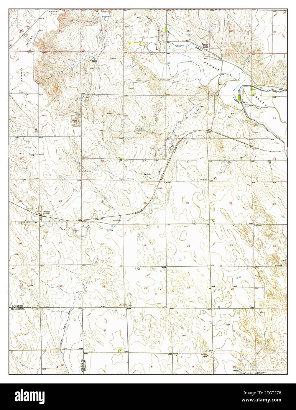 Willard, Colorado, map 1951, 1:24000, United States of America by ...