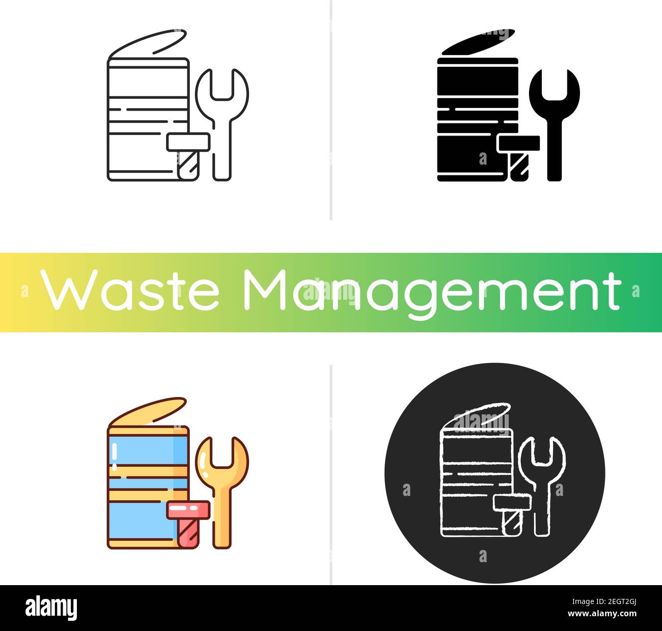 Metal waste icon Stock Vector Image & Art - Alamy