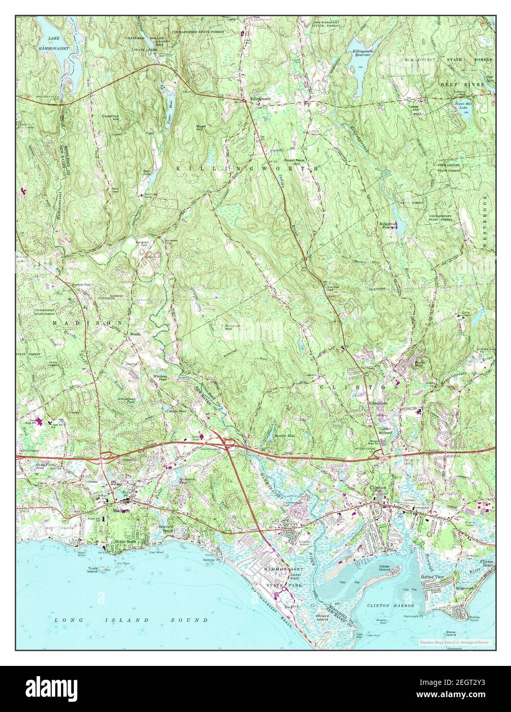Clinton, Connecticut, map 1961, 1:24000, United States of America by ...
