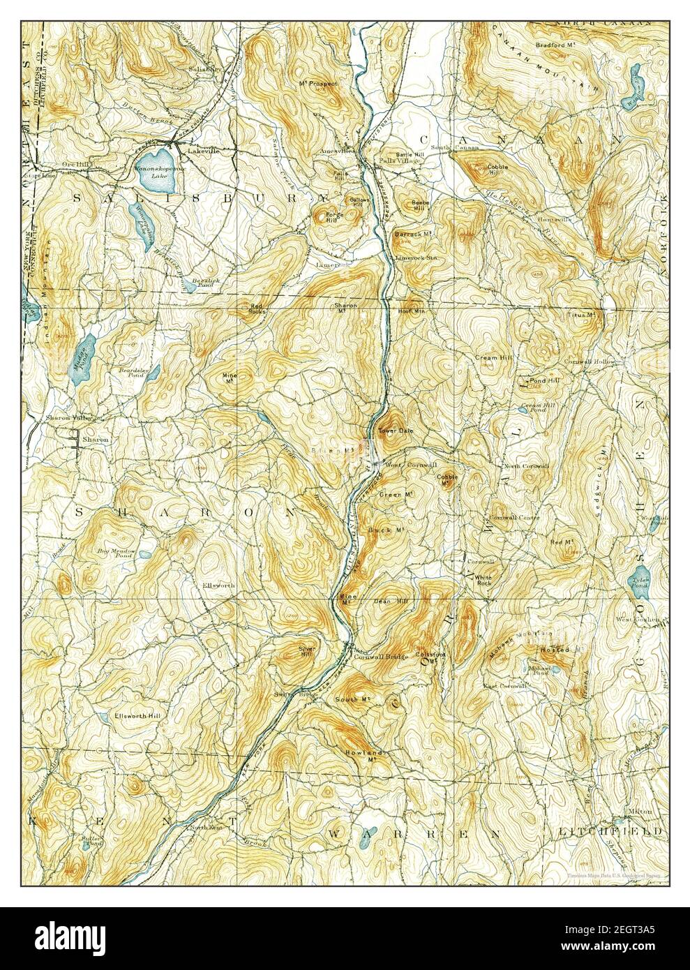 Cornwall, Connecticut, map 1903, 1:62500, United States of America by ...