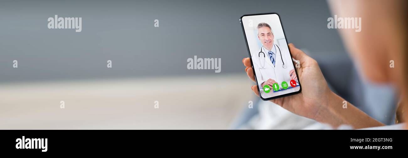 Telemedicine healthcare video call doctor hi-res stock photography and ...