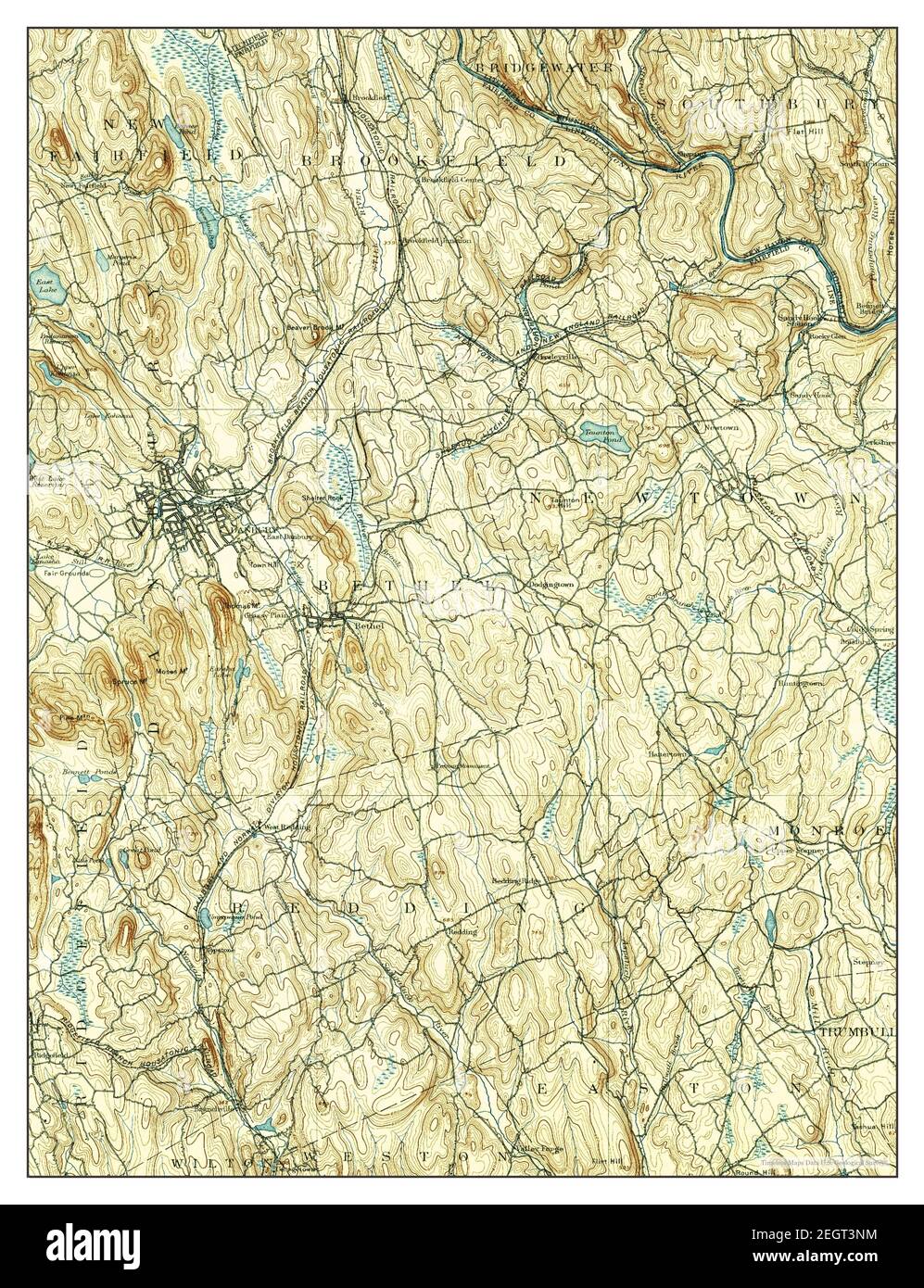 Danbury, Connecticut, map 1892, 1:62500, United States of America by ...