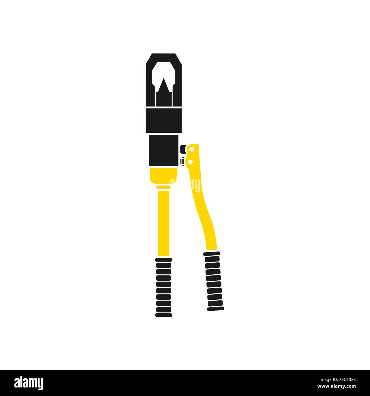 Vector icon of the nut cutter tool. Hand tool for removing damaged or ...