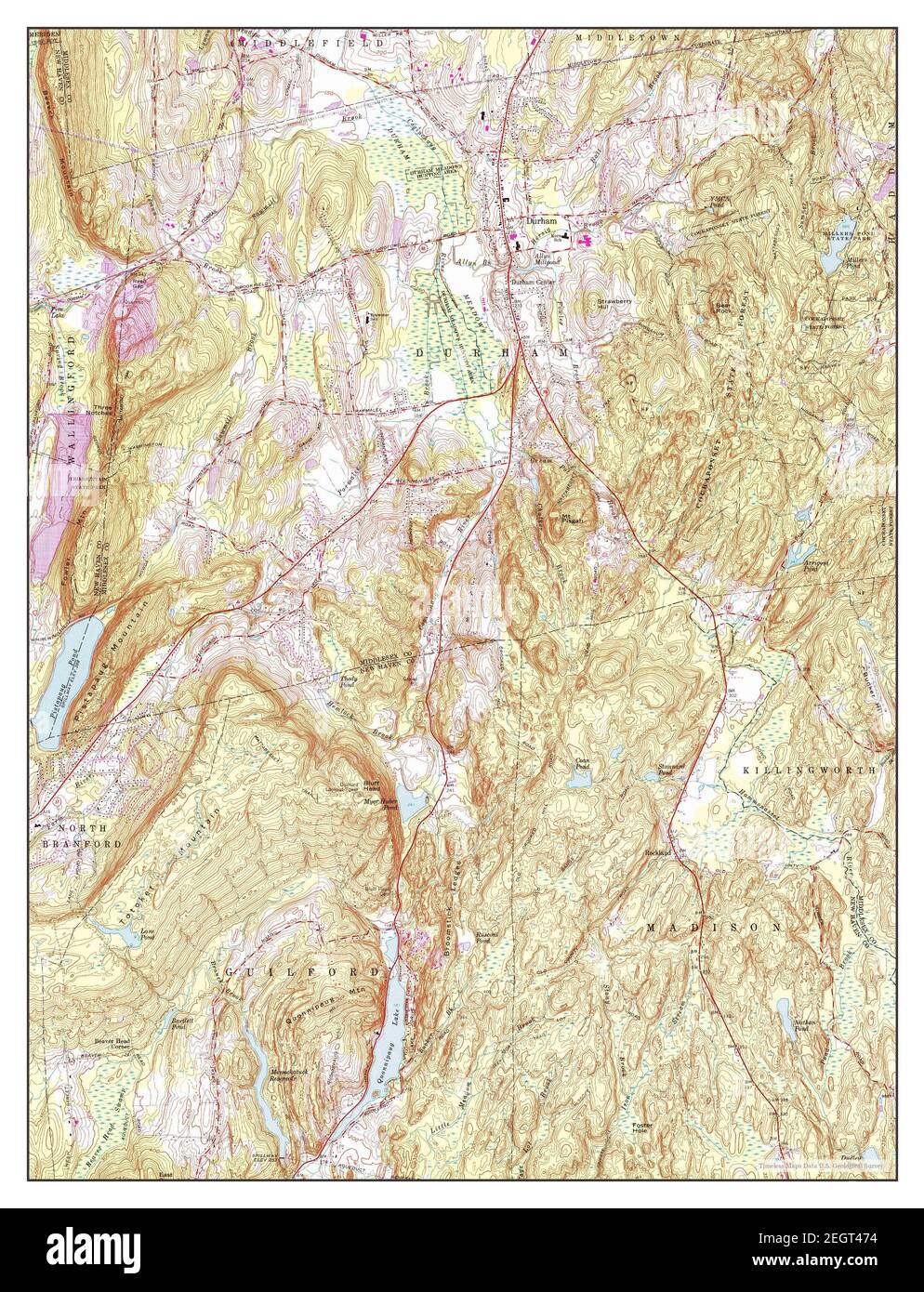 County durham antique county map hi-res stock photography and images ...