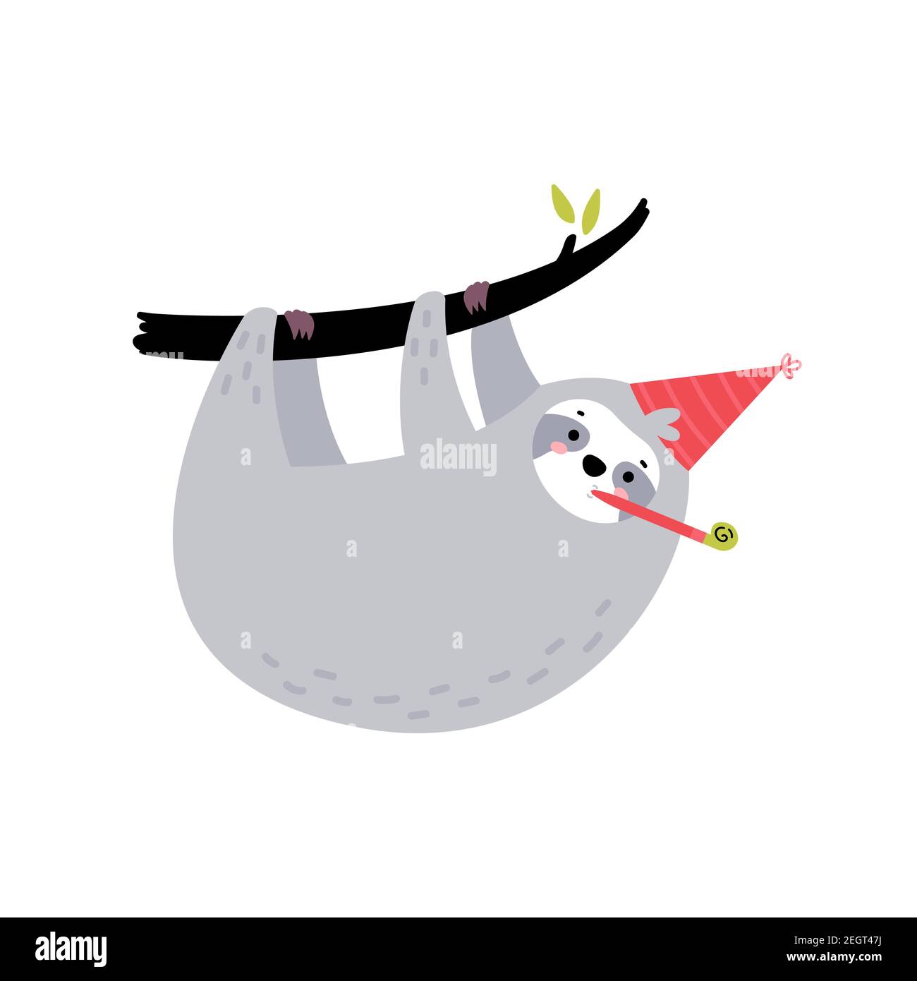 Sloth on tree branch Cut Out Stock Images & Pictures - Alamy