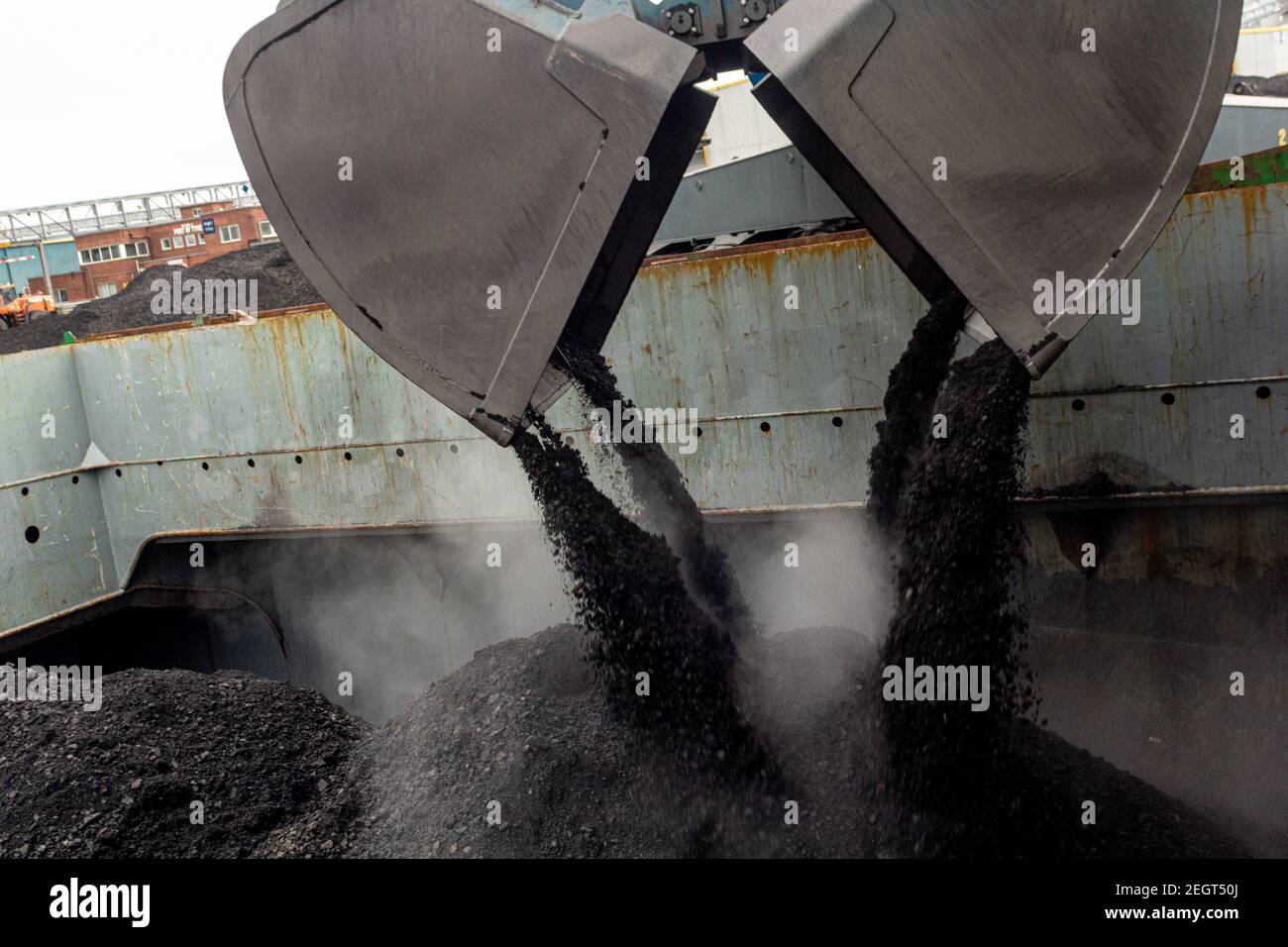 Port of Tyne, England. 18th February 2021. Loading of the last of the ...
