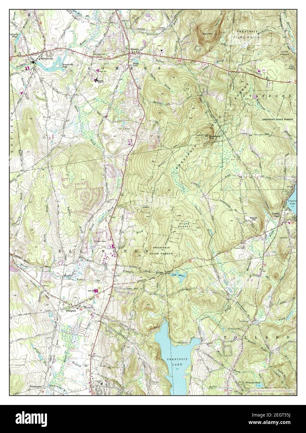 Ellington map hi-res stock photography and images - Alamy