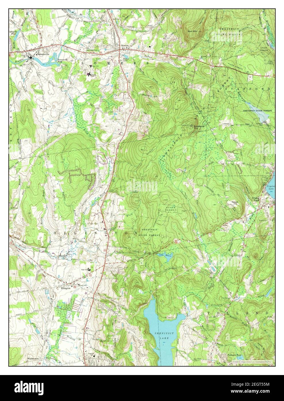 Ellington map hi-res stock photography and images - Alamy