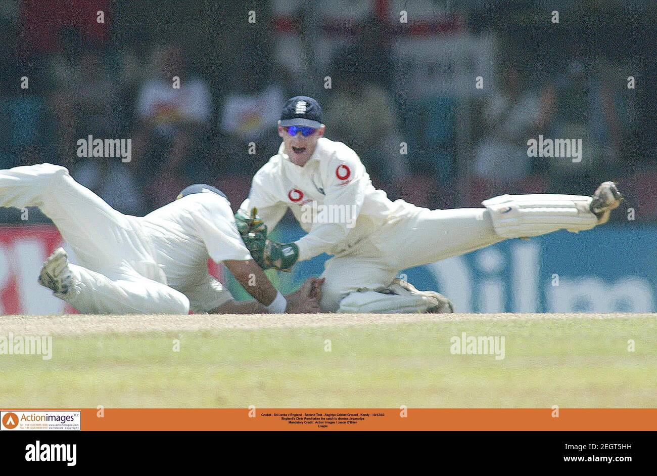 Cricket chris read catch hi-res stock photography and images - Alamy