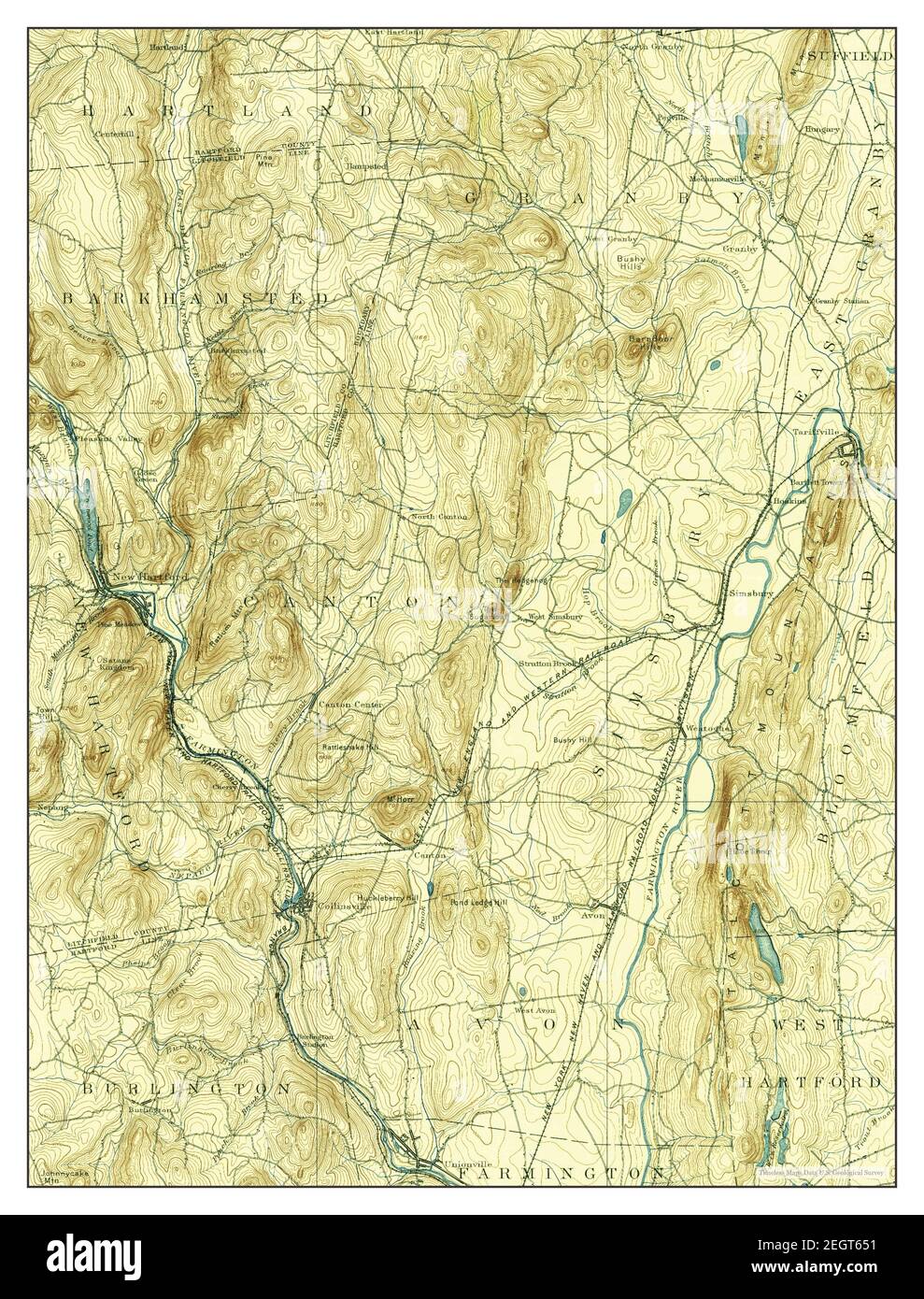 Granby map hi-res stock photography and images - Alamy