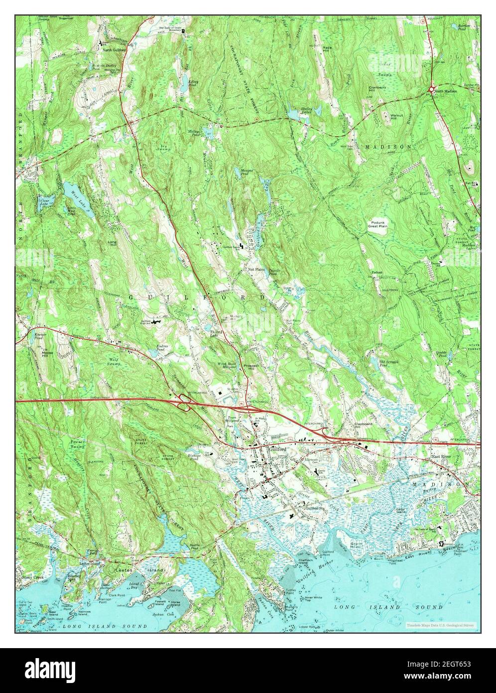 Guilford, Connecticut, map 1968, 1:24000, United States of America by ...