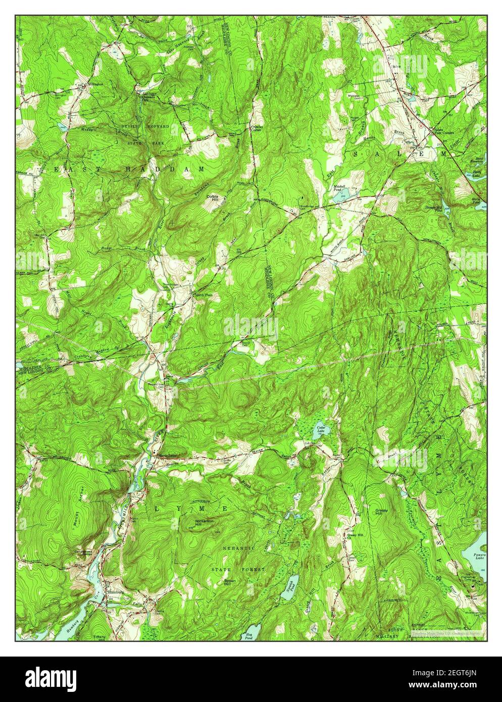 Map of hamburg connecticut hi-res stock photography and images - Alamy