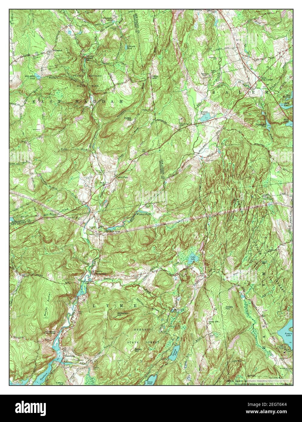 Hamburg, Connecticut, map 1961, 1:24000, United States of America by ...