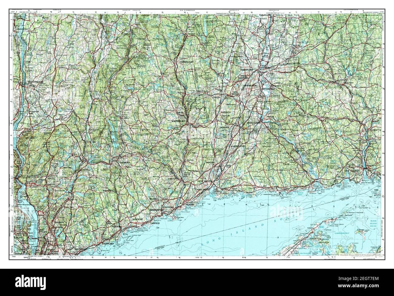 Old map of hartford Cut Out Stock Images & Pictures - Alamy