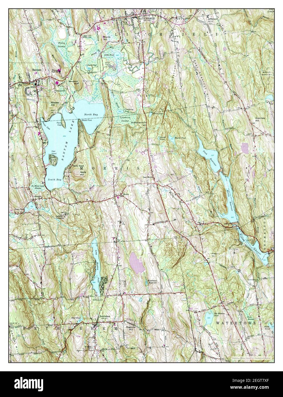 Map of litchfield Cut Out Stock Images & Pictures - Alamy