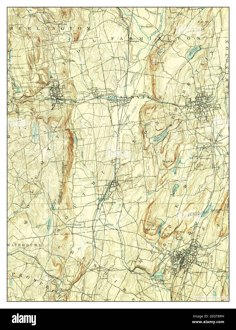 Map of meriden hi-res stock photography and images - Alamy