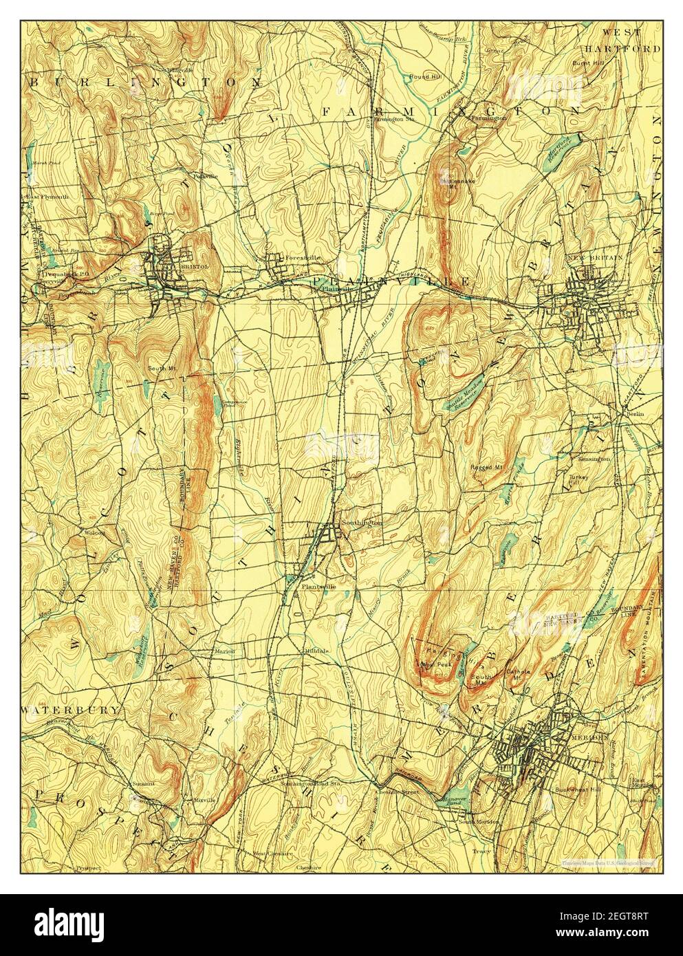 Meriden, Connecticut, map 1893, 1:62500, United States of America by ...