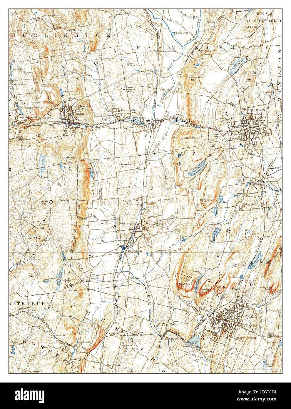 Map Of Meriden Connecticut High Resolution Stock Photography and Images ...
