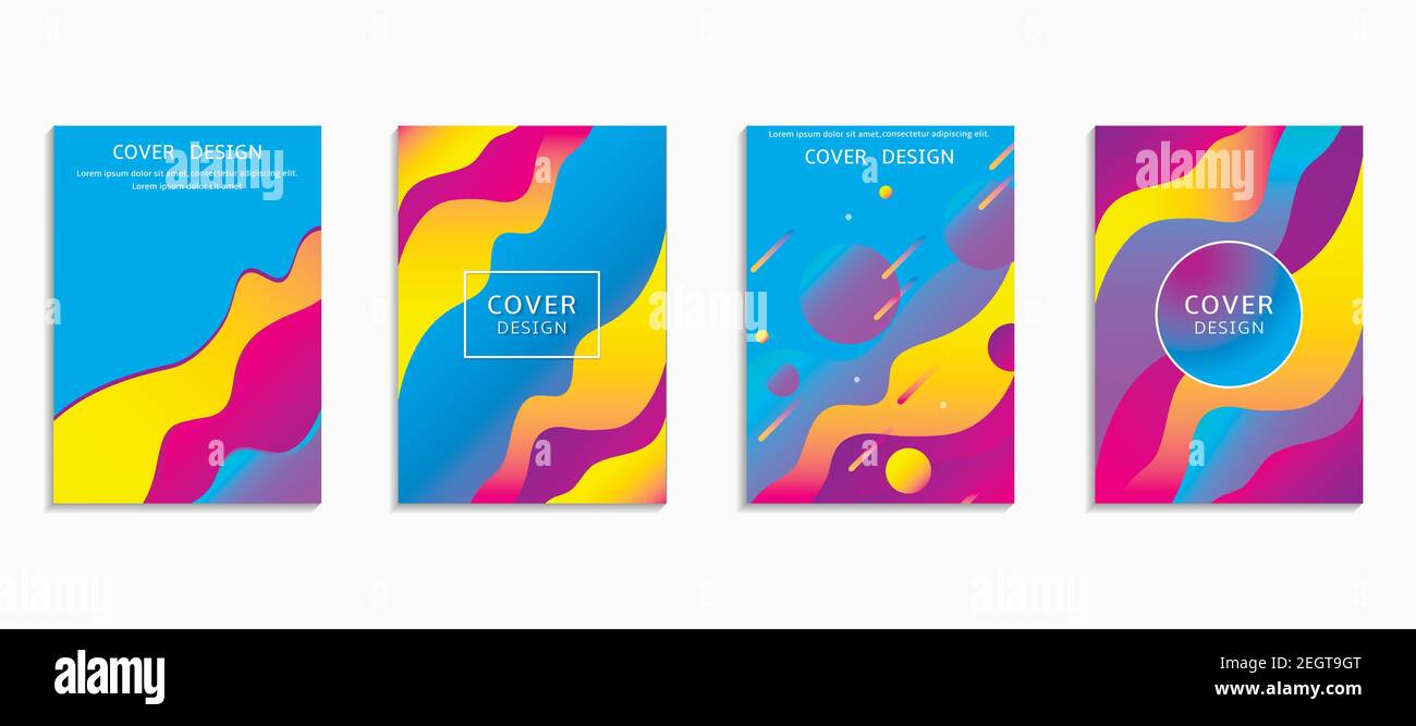 Colorful geometry covers Stock Vector Images - Alamy