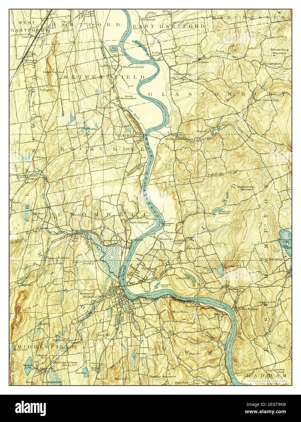 Middletown connecticut map hi-res stock photography and images - Alamy