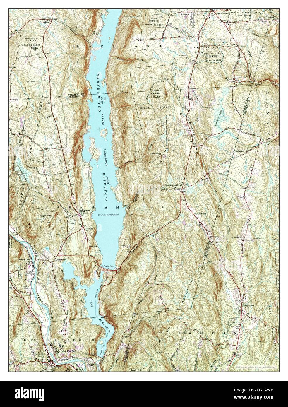 New hartford map Cut Out Stock Images & Pictures - Alamy