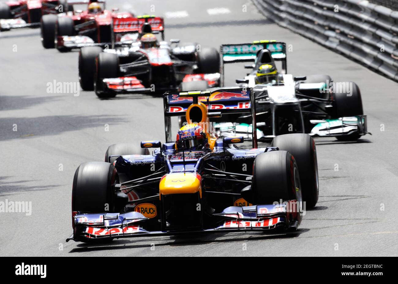 Red bulls mark webber monaco grand prix circuit de monaco hi-res stock ...