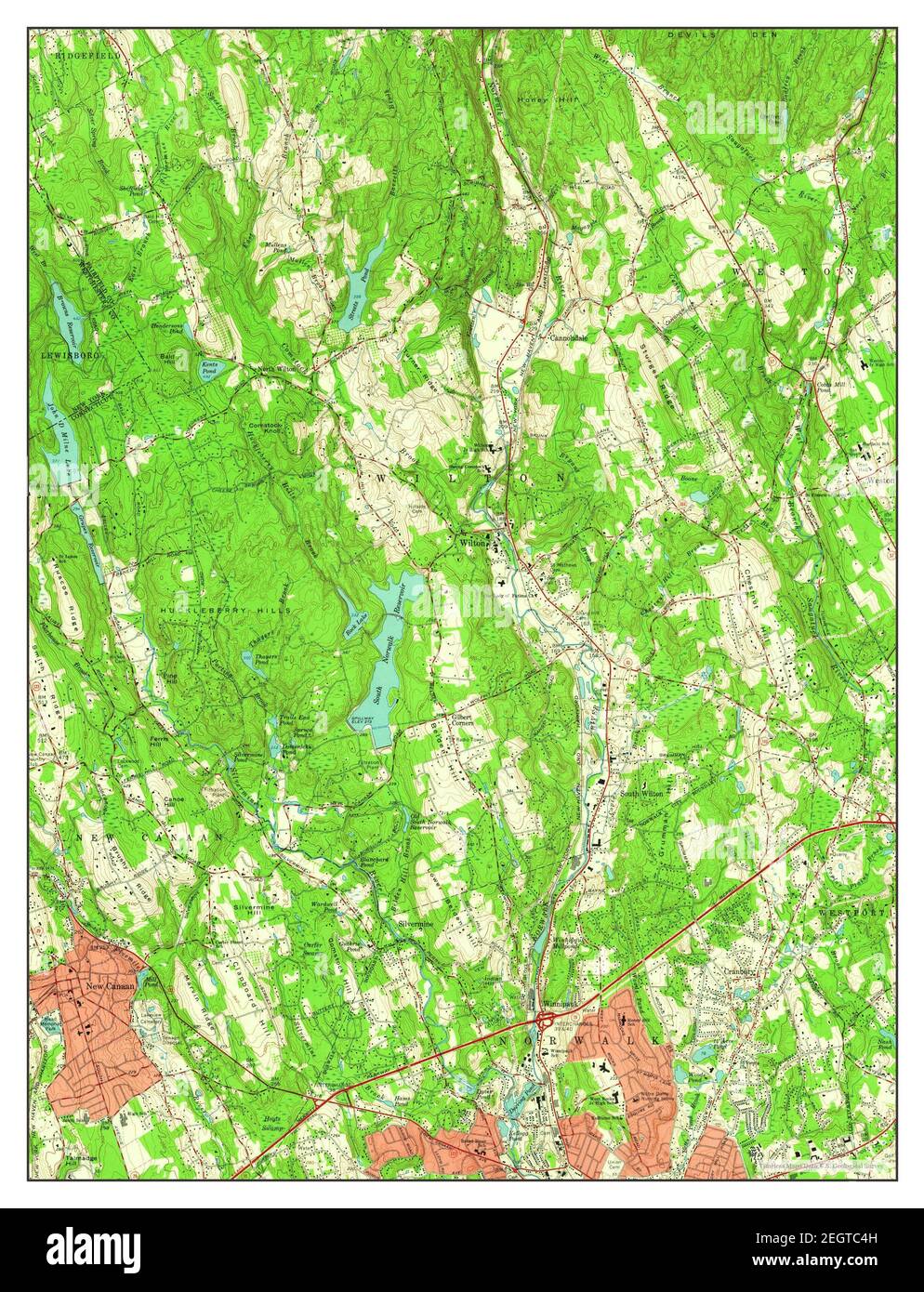 Map of norwalk Cut Out Stock Images & Pictures - Alamy