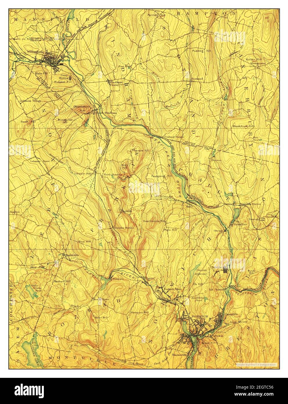 Norwich Ct Map