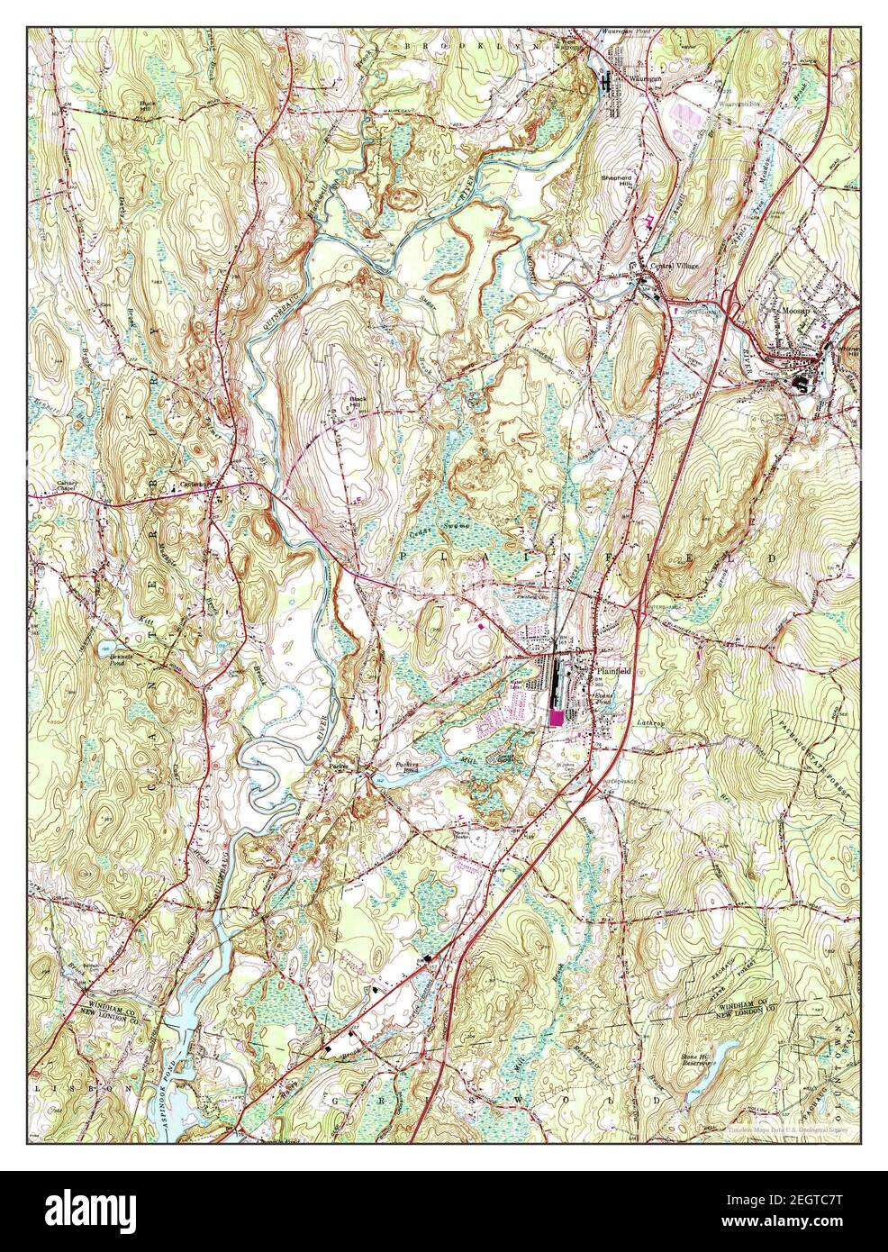 Map of plainfield hi-res stock photography and images - Alamy