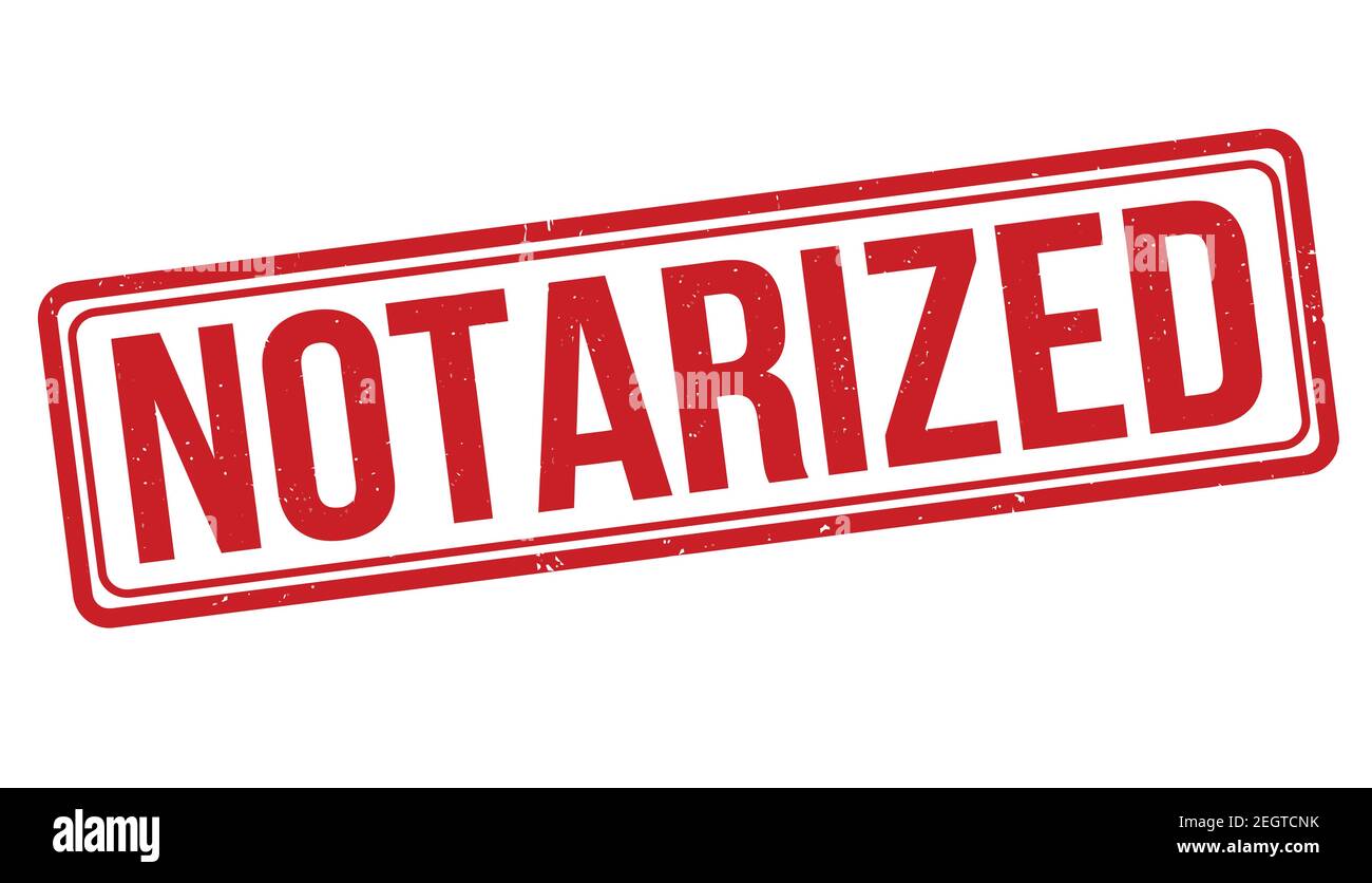 Notarization vector vectors hi-res stock photography and images - Alamy