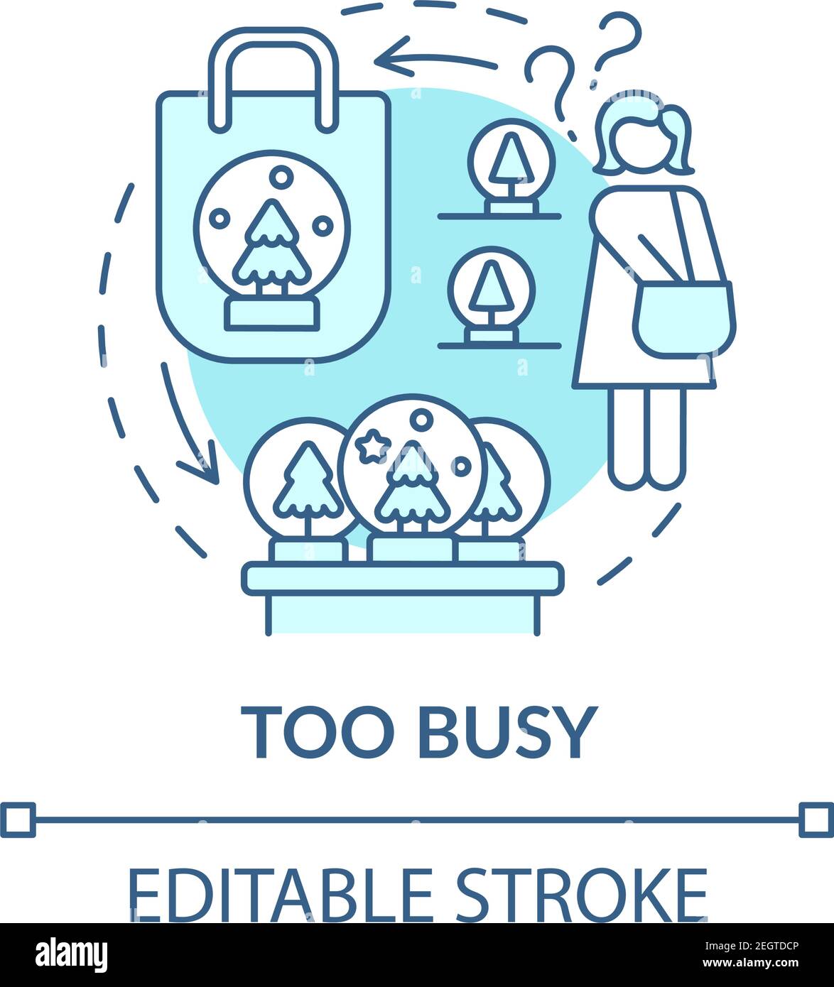 Too busy concept icon Stock Vector Image & Art - Alamy