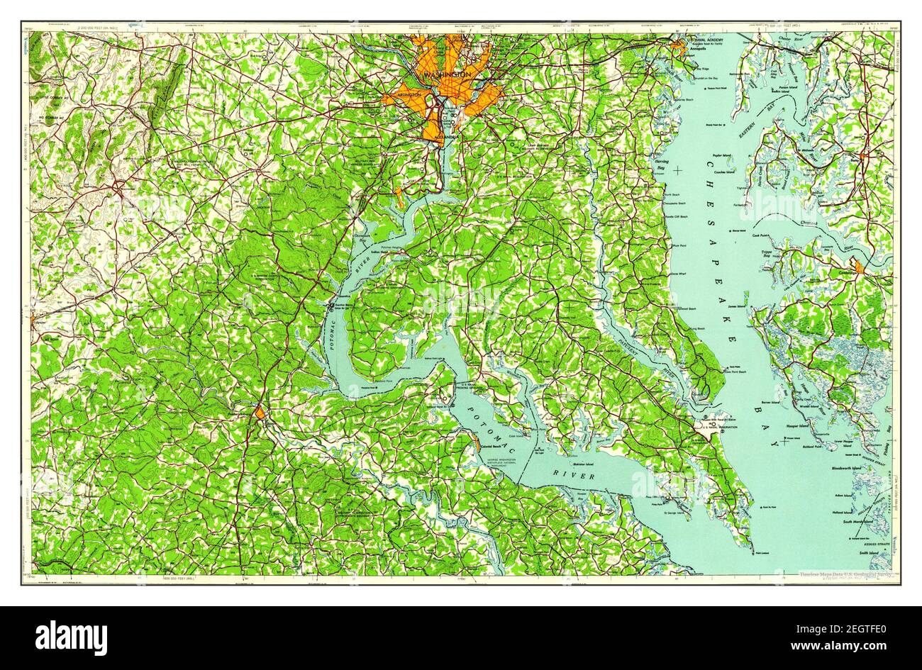 Washington dc topography map hi-res stock photography and images - Alamy